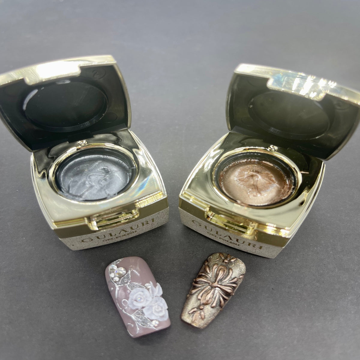 Metalic Gel Paint Silver / Gold Artists Duo – Beauty Fennique Nail Supplies